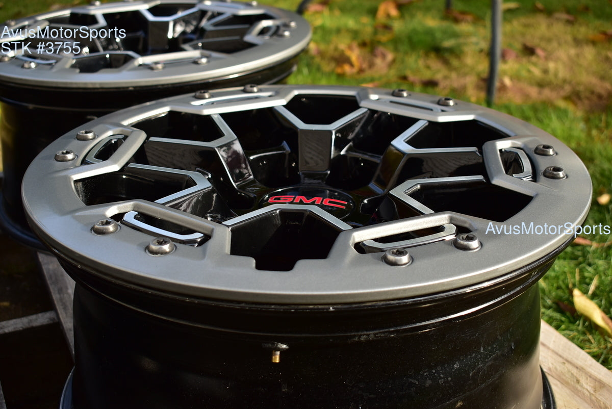 17" GMC Canyon AT4X OEM Beadlock WHEELS Factory Chevy Colorado 2025 20 ...